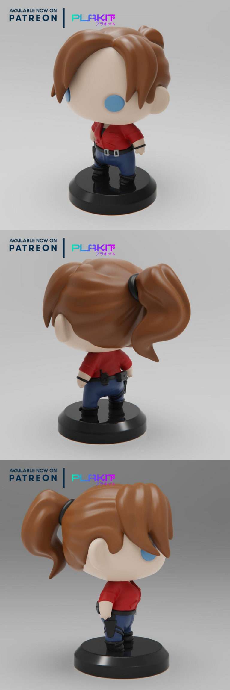 Desire FX 3d models | PlaKit – Resident Evil 2 – Claire – 3D Print Model
