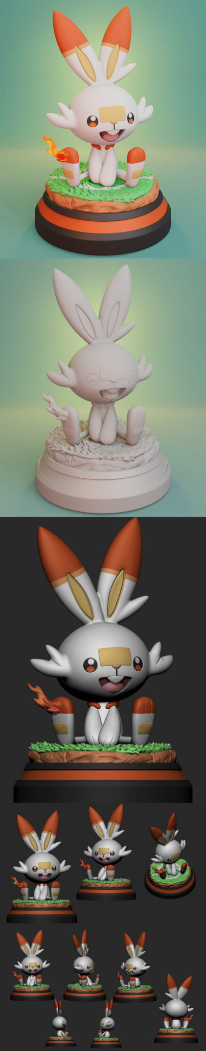 Desire FX 3d models | Pokemon Scorbunny – 3D Print Model