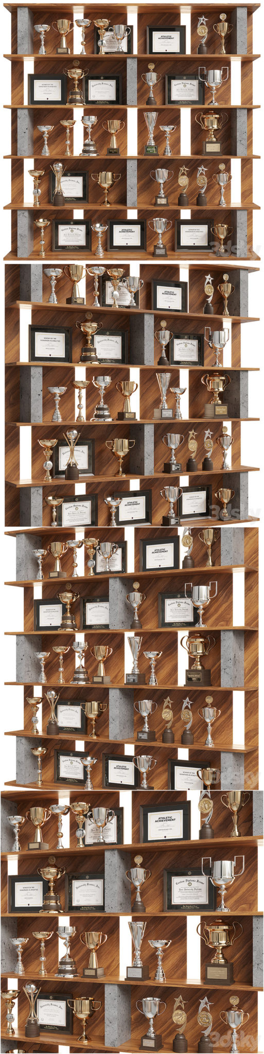 Desire FX 3d models | Rack with awards – 3D Model