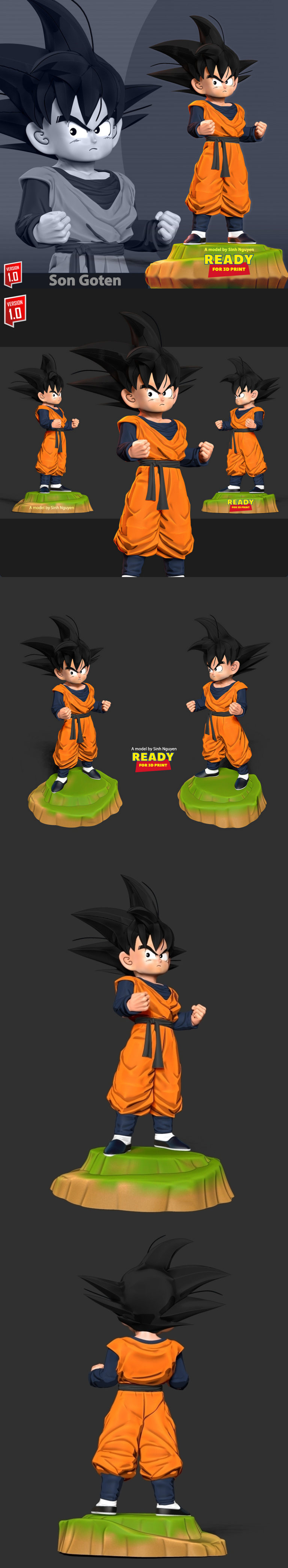 Desire FX 3d models | Son Goten – Dragon Ball Fanart – 3D Print Model
