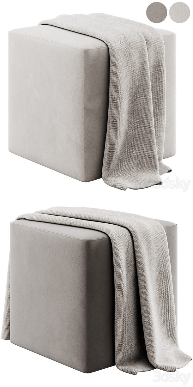 Desire FX 3d models | Square pouffe by Irocodesign – 3D Model