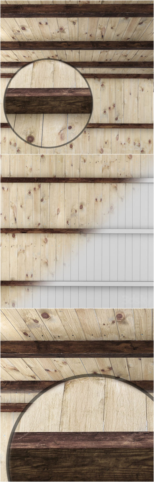 Desire FX 3d models | Wooden ceiling with beams – 3D Model