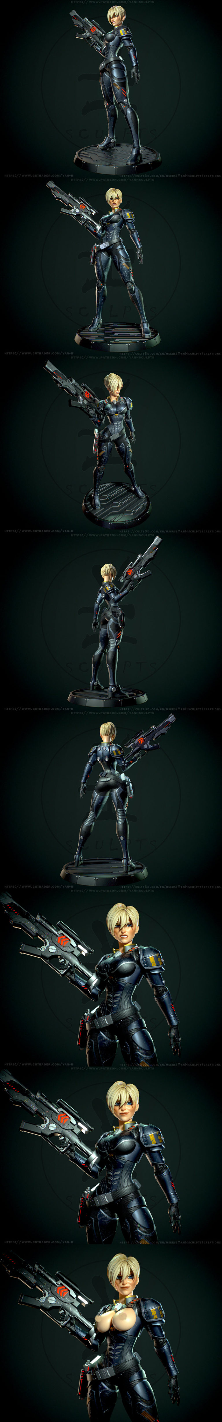 Desire FX 3d models | YanH – Wreck-It Ralph – Sergeant Calhoun – 3D ...