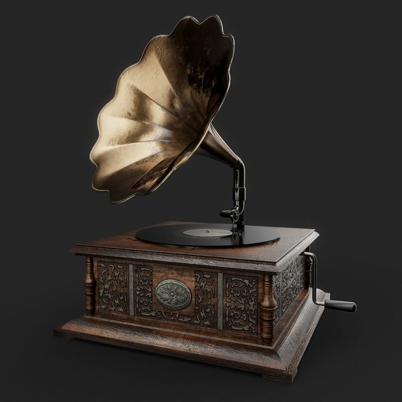 Desire FX 3d models | Antique Gramophone 3D model