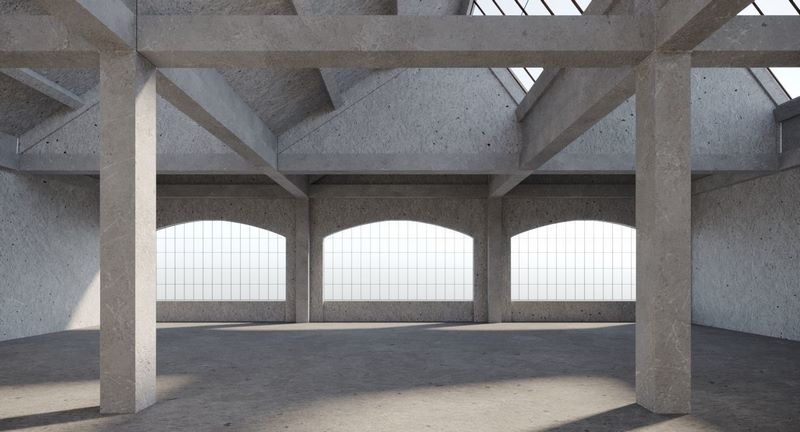 Desire FX 3d models | Warehouse Conrete Scene Interior 3D model