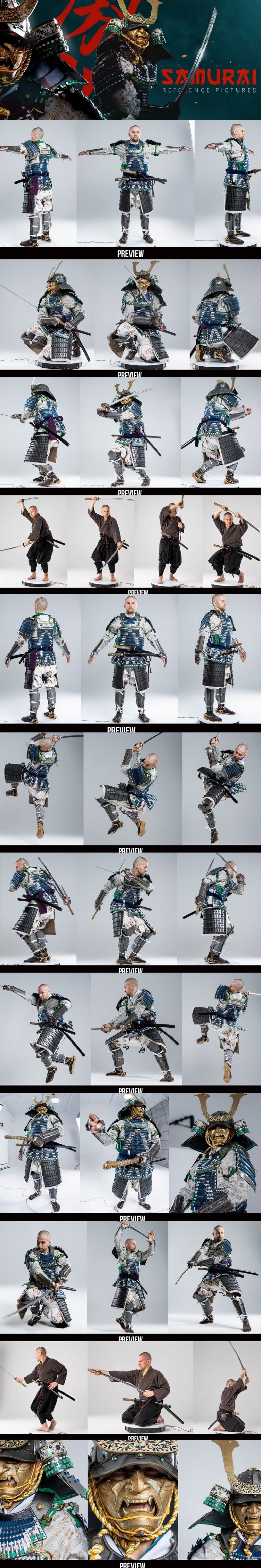 Desire FX 3d models | 970+ Samurai Reference Pictures Part II