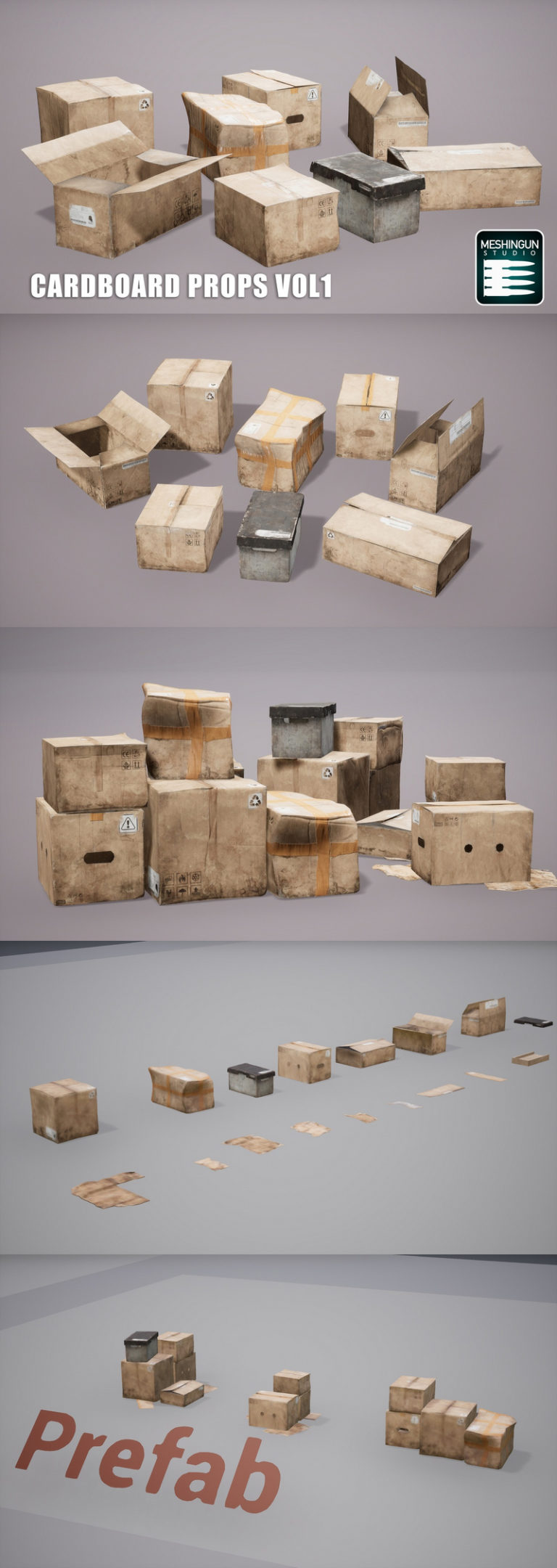 Desire FX 3d models | Cardboard Props Vol1