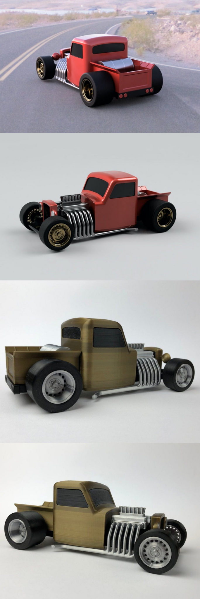 Desire FX 3d models | Custom Hot Rod – Rat Rod – 3D Print Model
