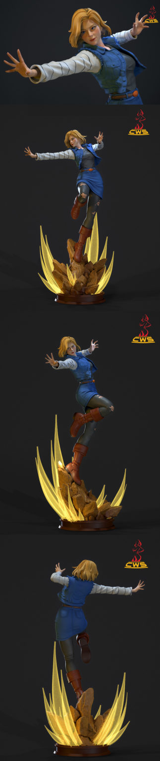 Desire FX 3d models | Dragon Ball – Android 18 – 3D Print Model