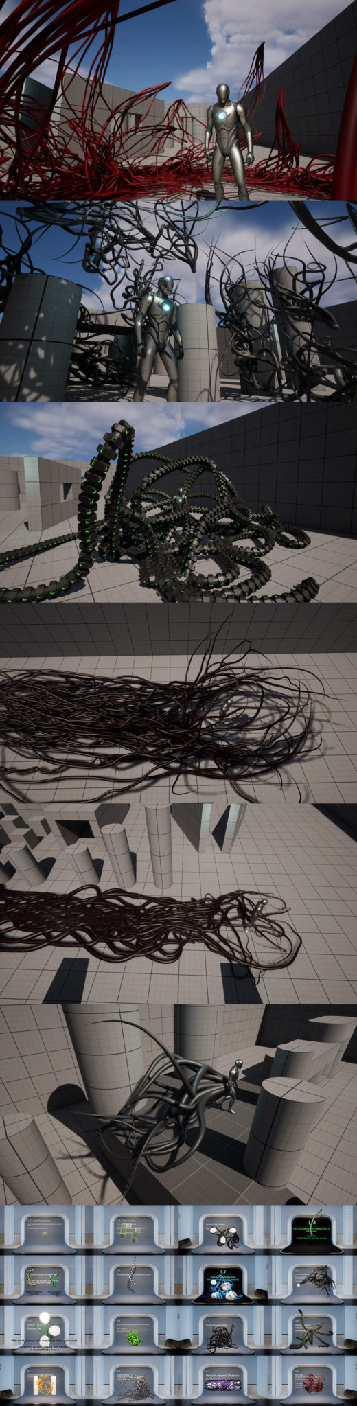 Desire FX 3d models | Dynamic Tentacles Niagara VFX