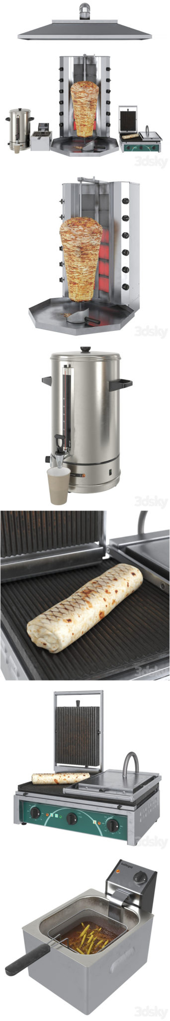Desire FX 3d models | Equipment for Shawarma cafe – 3D Model
