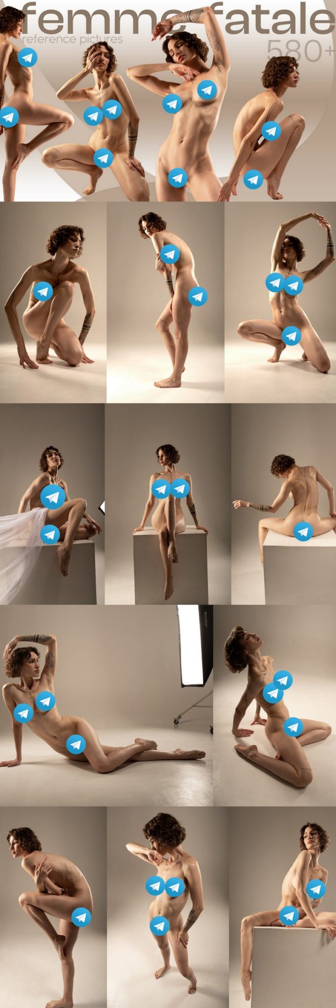 Desire FX 3d models | Femme Fatale Anatomy Pose [580+Reference Pictures] [BONUS]