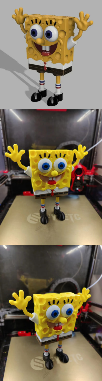 Desire FX 3d models | Full Color SpongeBob SquarePants – 3D Print Model