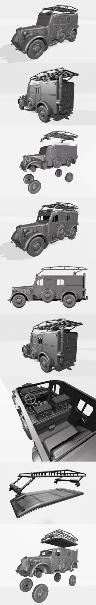 Desire FX 3d models | Horch 901 Type 40 Radio Car (Kfz.17) (Germany ...