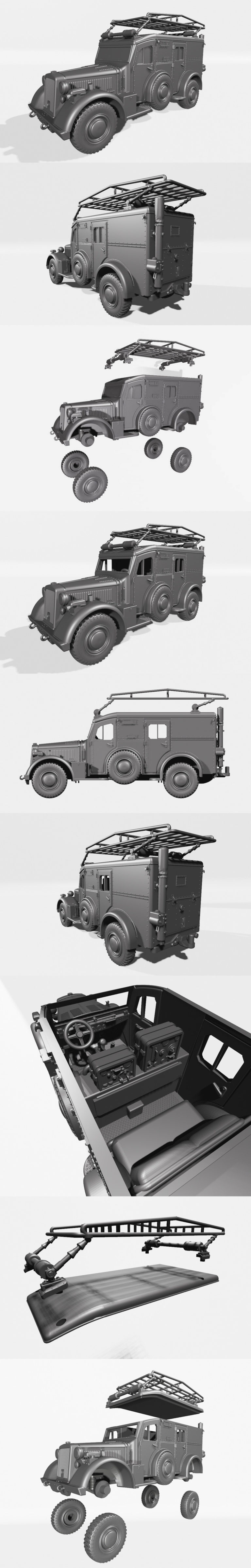 Desire FX 3d models | Horch 901 Type 40 Radio Car (Kfz.17) (Germany ...