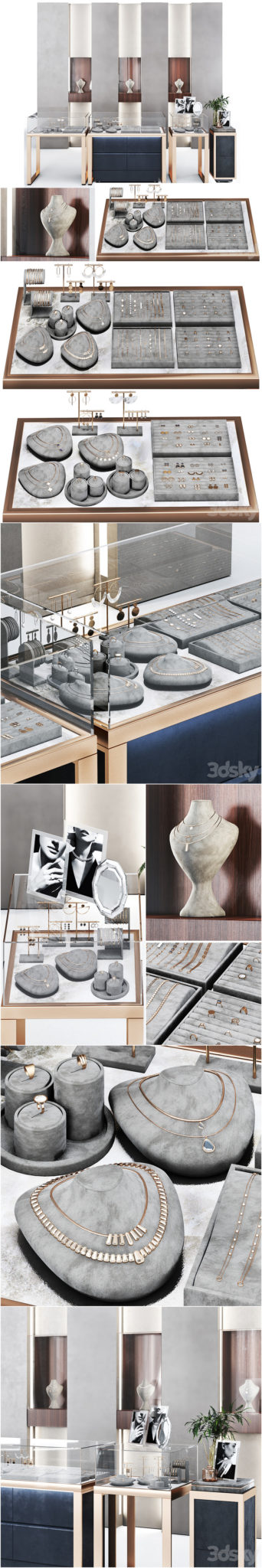 Desire FX 3d models | Jewelry store showcase – 3D Model