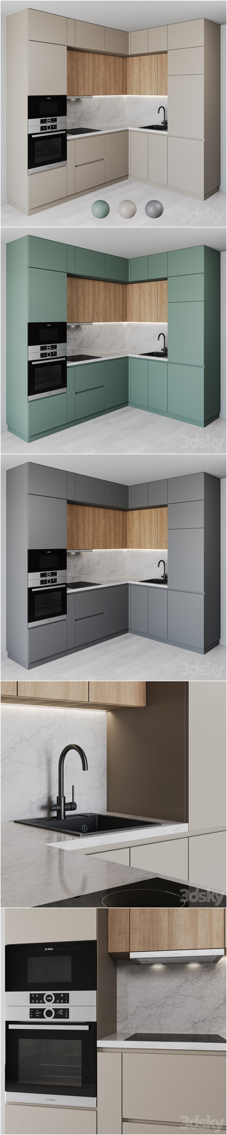 Desire FX 3d models | Kitchen in a modern style – 3D Model