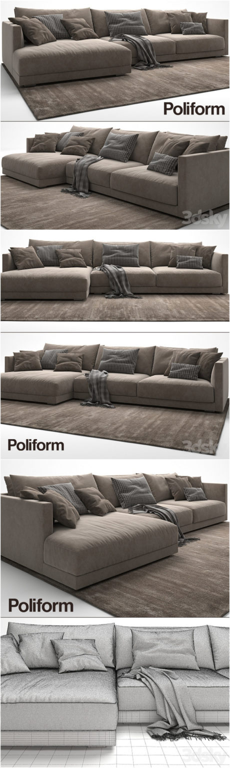 Desire FX 3d models | POLIFORM BRISTOL SOFA – 3D Model