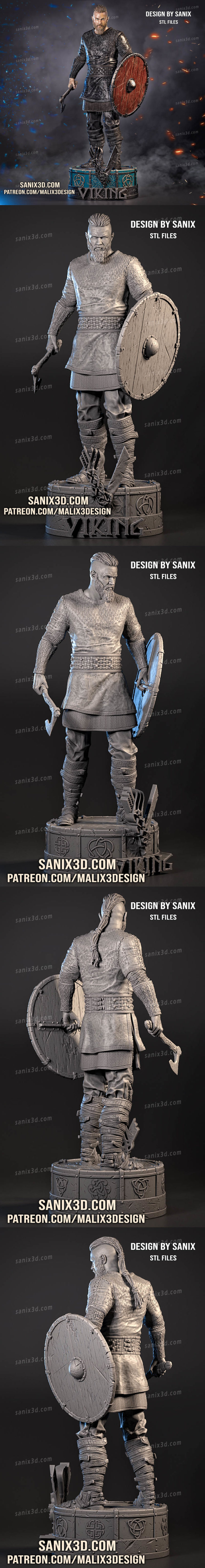 Desire FX 3d models | Ragnar Lothbrok the Viking – 3D Print Model