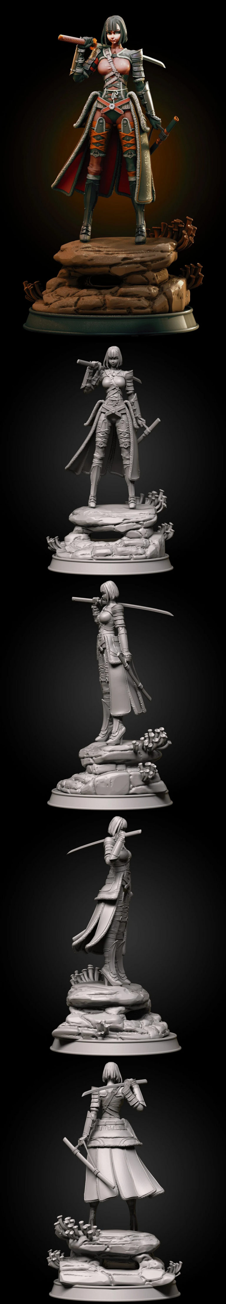 Desire FX 3d models | Samurai Girl – 3D Print Model