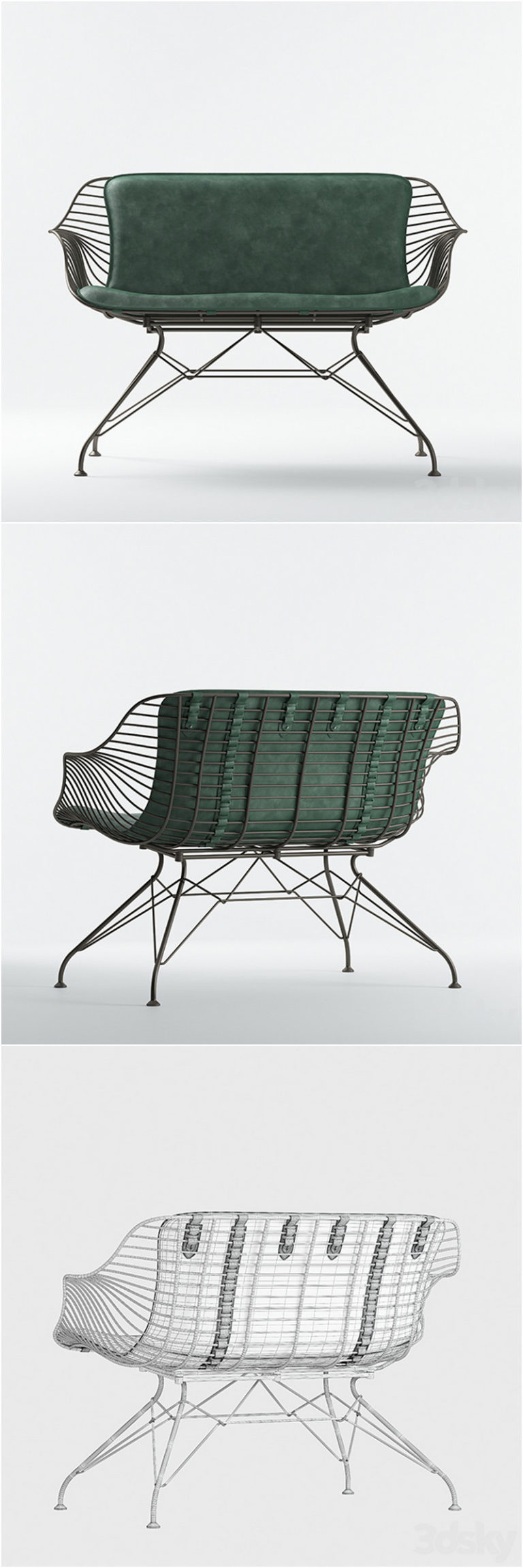 Desire FX 3d models | Wire lounge sofa – 3D Model