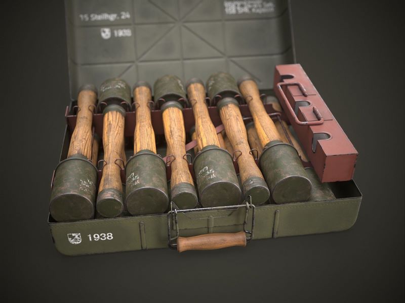Desire FX 3d models | Game Ready Model 24 Stielhandgranate Stick ...