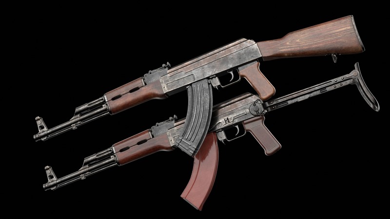 Desire FX 3d models | AK-47 AKS Kalashnikov Assault Rifle Game Ready ...