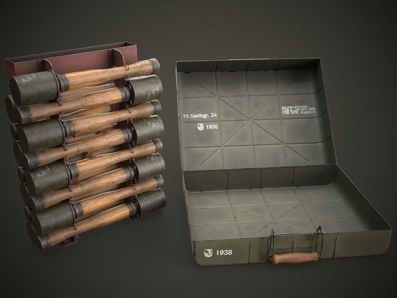 Desire FX 3d models | Game Ready Model 24 Stielhandgranate Stick ...