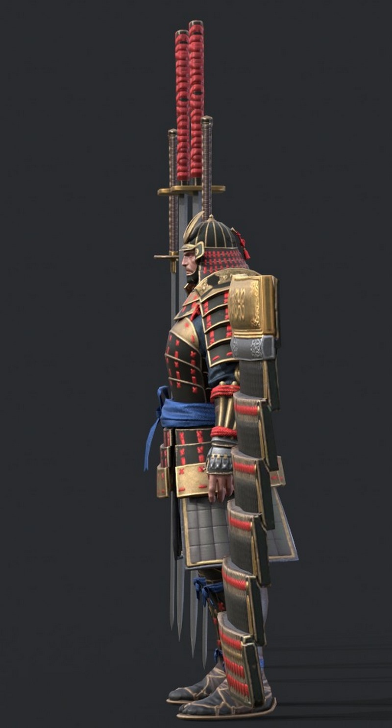 Desire FX 3d models | Samurai Low-poly 3D model