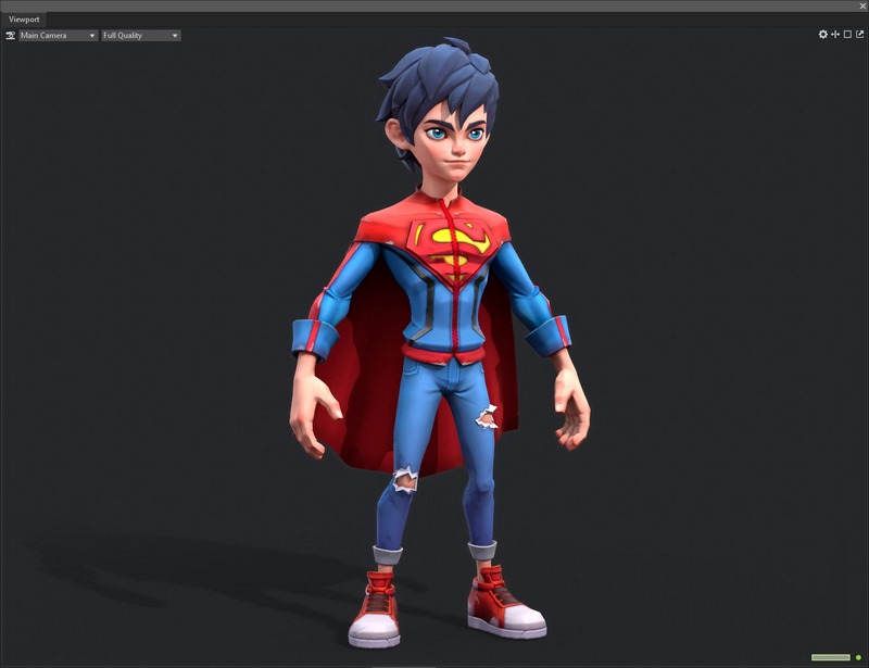 Desire FX 3d models | Superboy Low-poly 3D model