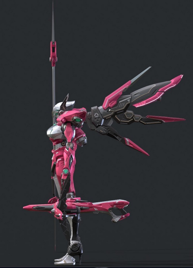 Desire FX 3d models | Maneuvering gundam pink 3D model