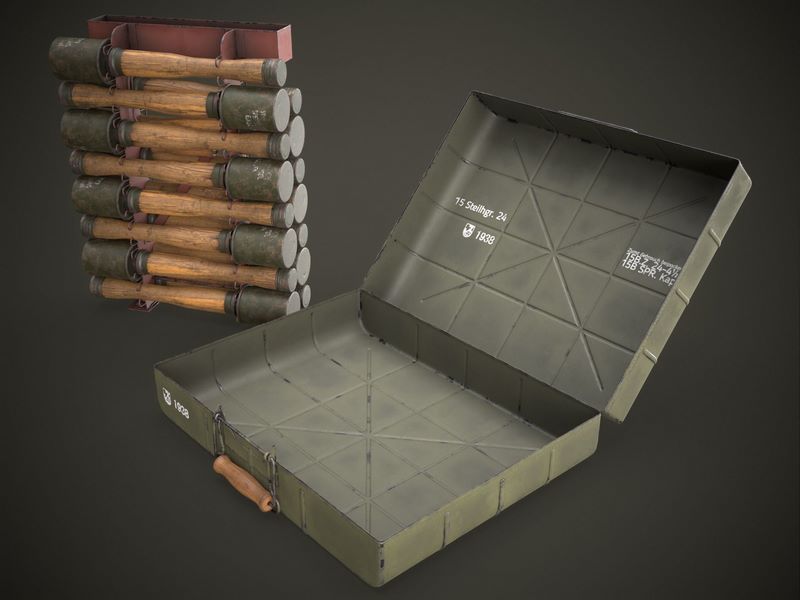 Desire FX 3d models | Game Ready Model 24 Stielhandgranate Stick ...