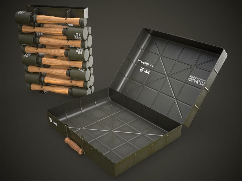 Desire FX 3d models | Game Ready Model 24 Stielhandgranate Stick ...
