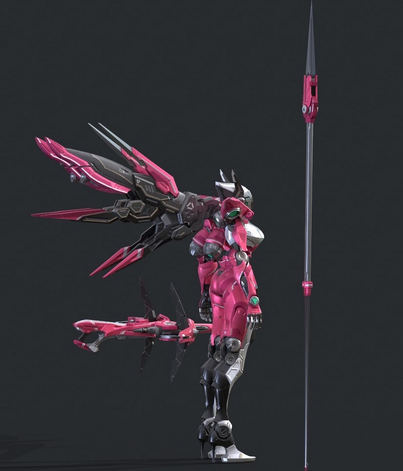 Desire FX 3d models | Maneuvering gundam pink 3D model