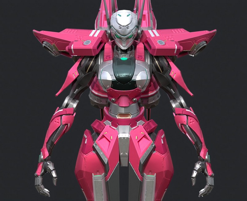 Desire FX 3d models | Maneuvering gundam pink 3D model