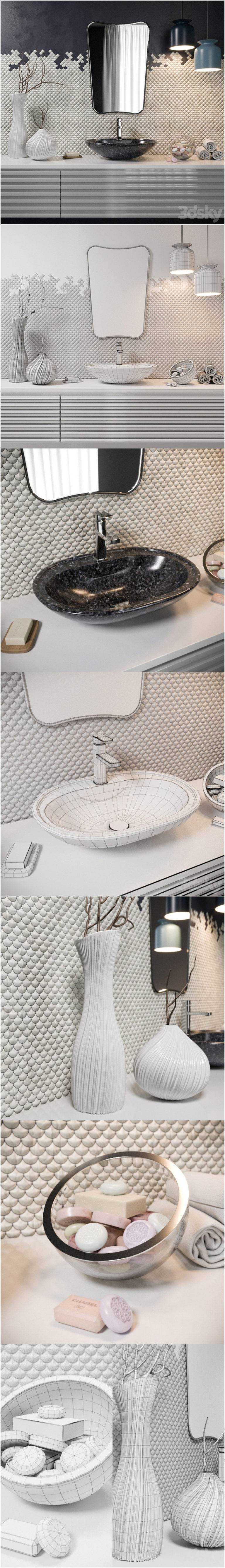 Desire FX 3d models | Bath set decoration 2 – 3D Model