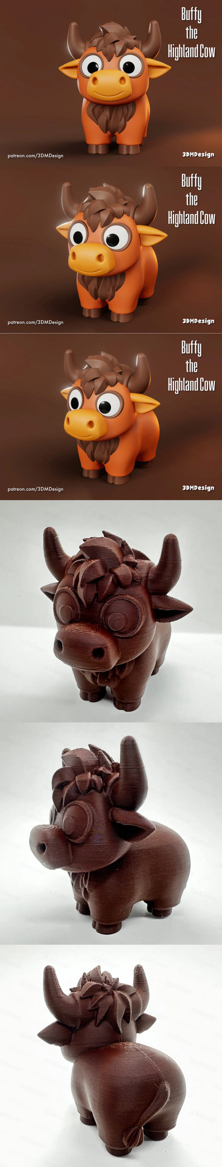 Desire FX 3d models | Buffy the HighlandCow – 3D Print Model