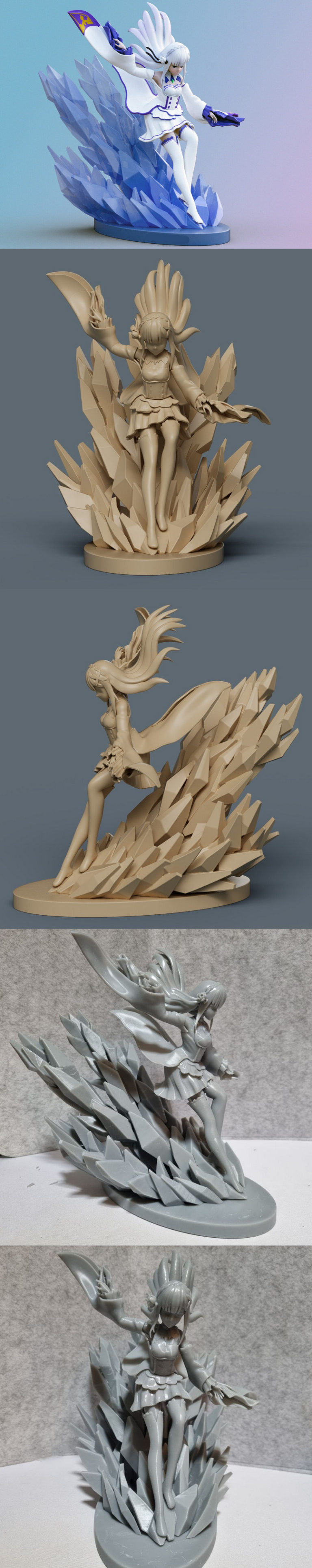Desire FX 3d models | Emilia – Re Zero – 3D Print Model