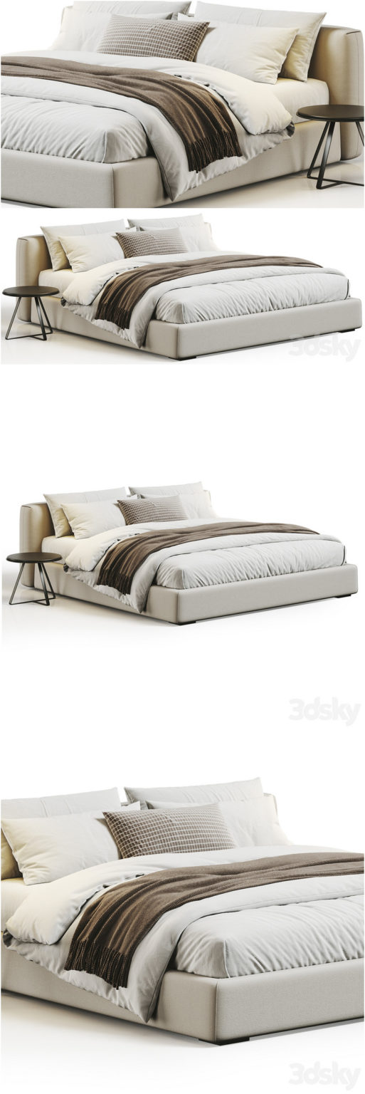 Desire FX 3d models | Flexform Asolo Bed – 3D Model