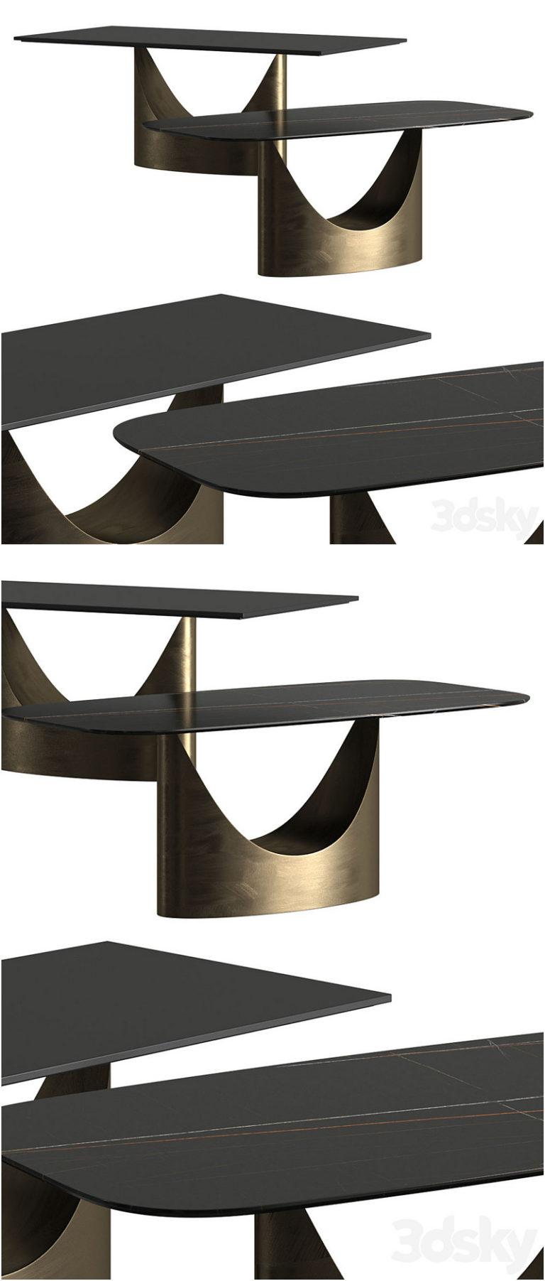 Desire FX 3d models | Lago U Dining Tables – 3D Model