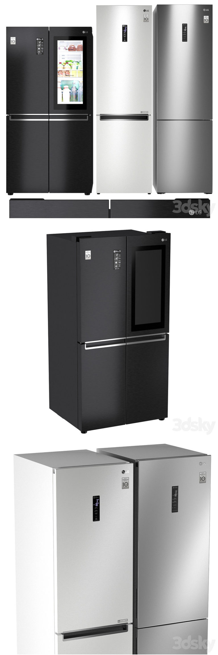 Desire FX 3d models | Refrigerator set LG 11 – 3D Model