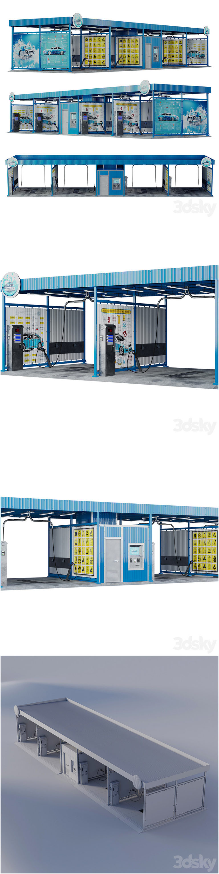 Desire FX 3d models | Self-service car wash – 3D Model