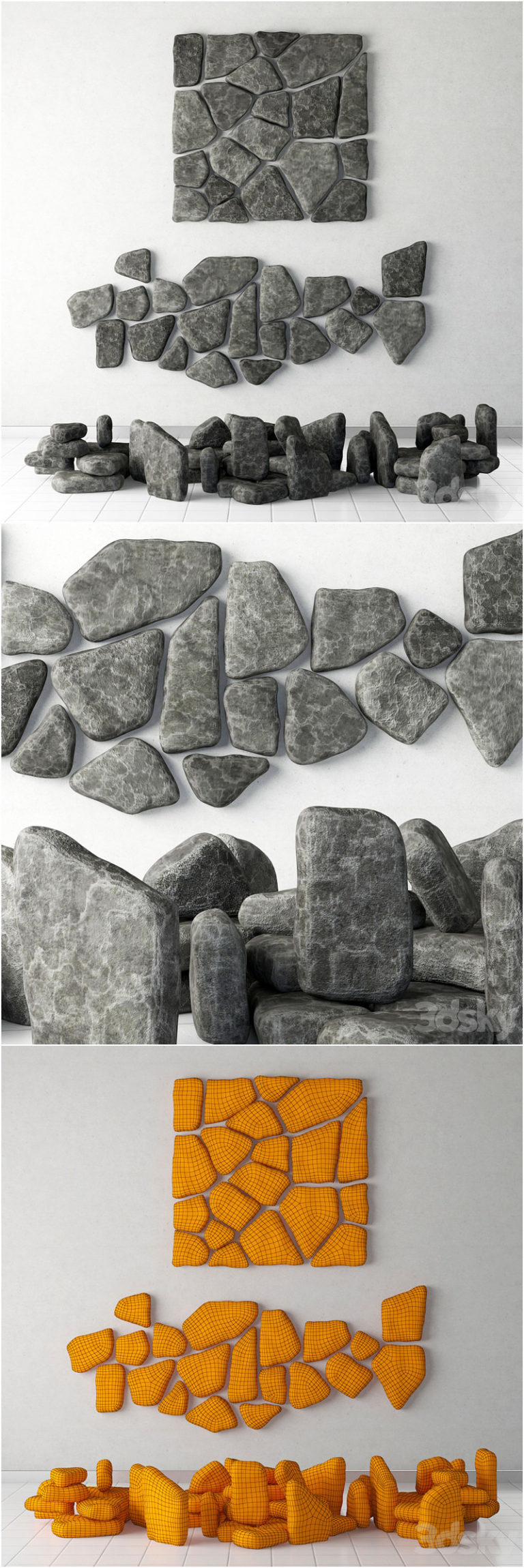 Desire FX 3d models | Stone panel chip collection – 3D Model