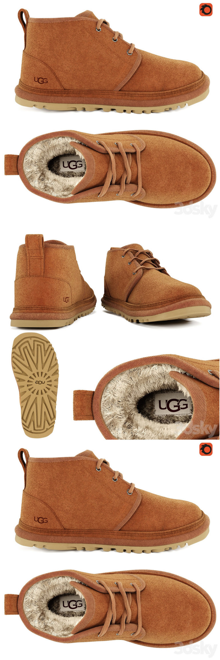 Desire FX 3d models | UGG-Brand-Shoe-Model – 3D Model