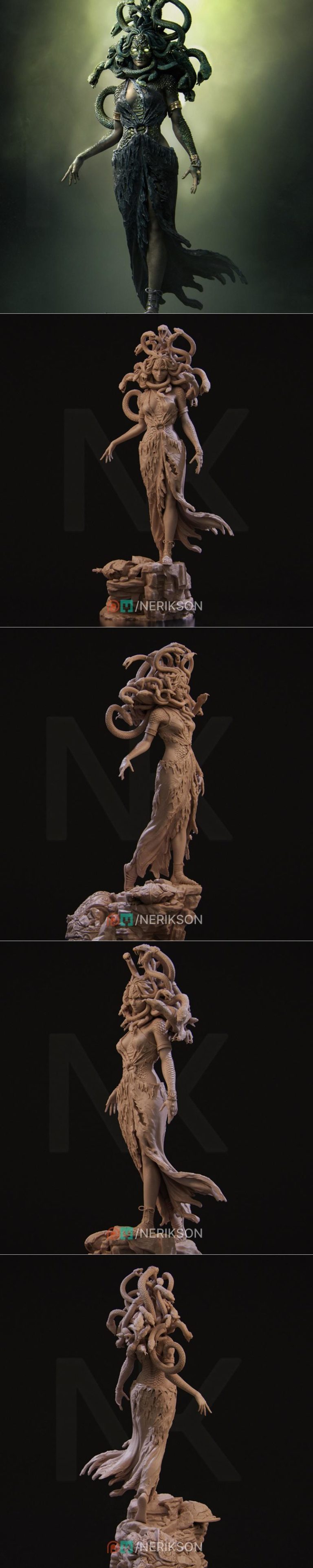 Desire FX 3d models | Nerikson – Medusa the Gorgon – 3D Print Model STL