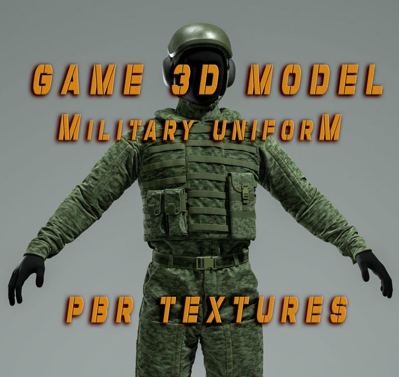 Desire FX 3d models | Military uniform Low-poly 3D model