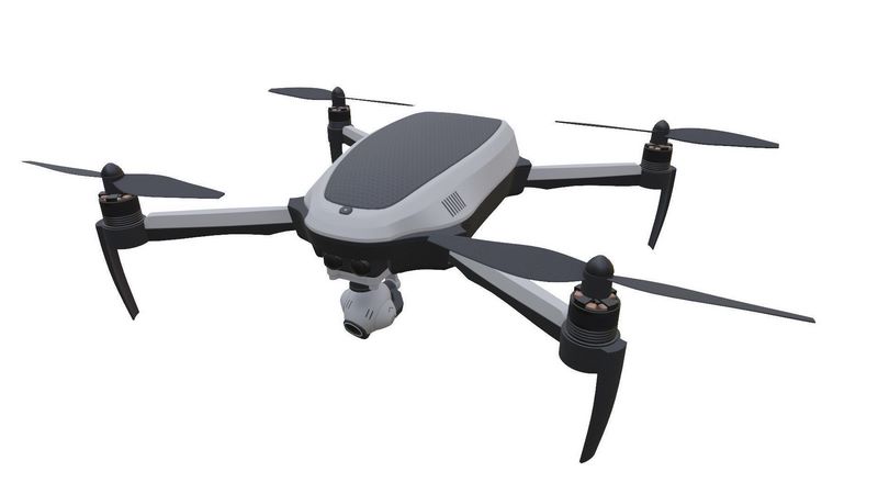Desire FX 3d models | Animated Drone With camera Low-poly 3D model