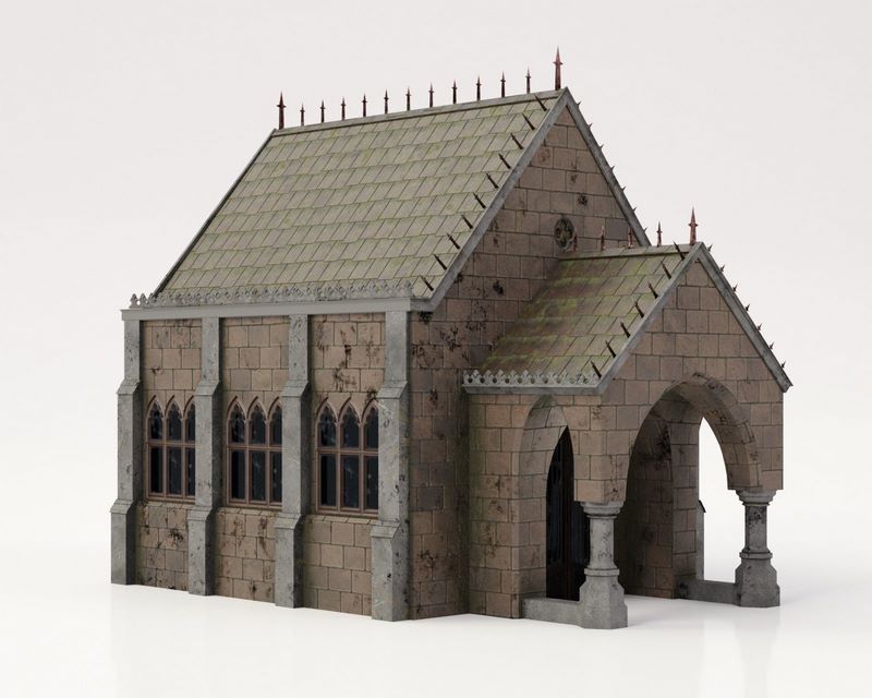 Desire FX 3d models | Victorian Chapel Low-poly 3D model