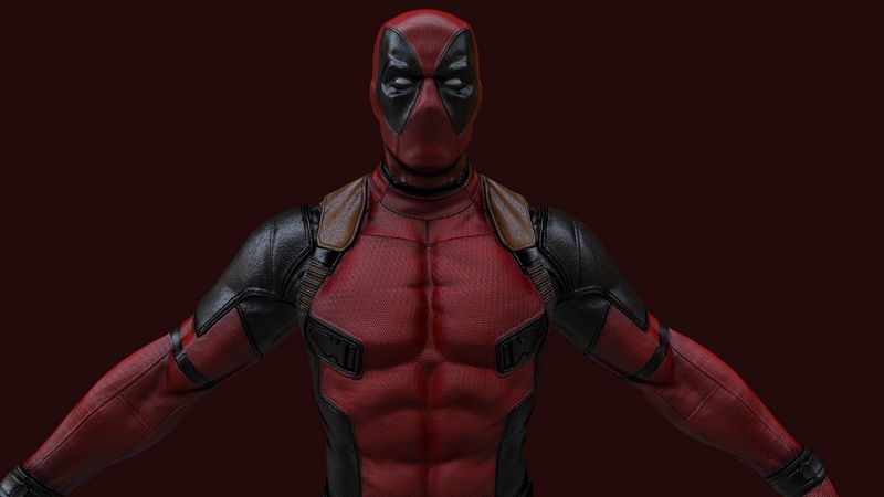 Desire FX 3d models | DEADPOOL Low-poly 3D model