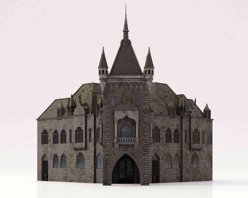 Desire FX 3d models | Bloodborne style Victorian Church Low-poly 3D model